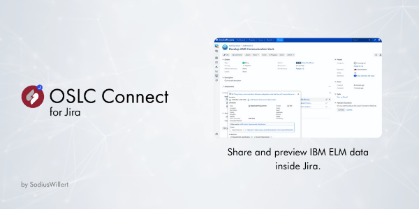 OSLC Connect for Jira now available on the Atlassian Marketplace